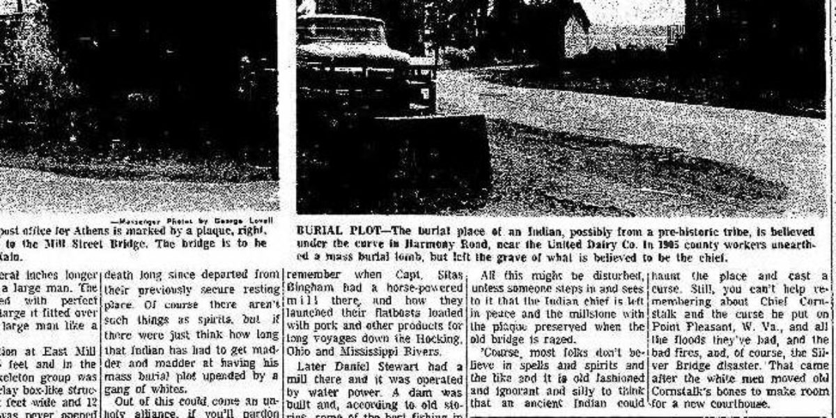 Giant Indian Skeletons Found In Ohio By Roadwork In 1905